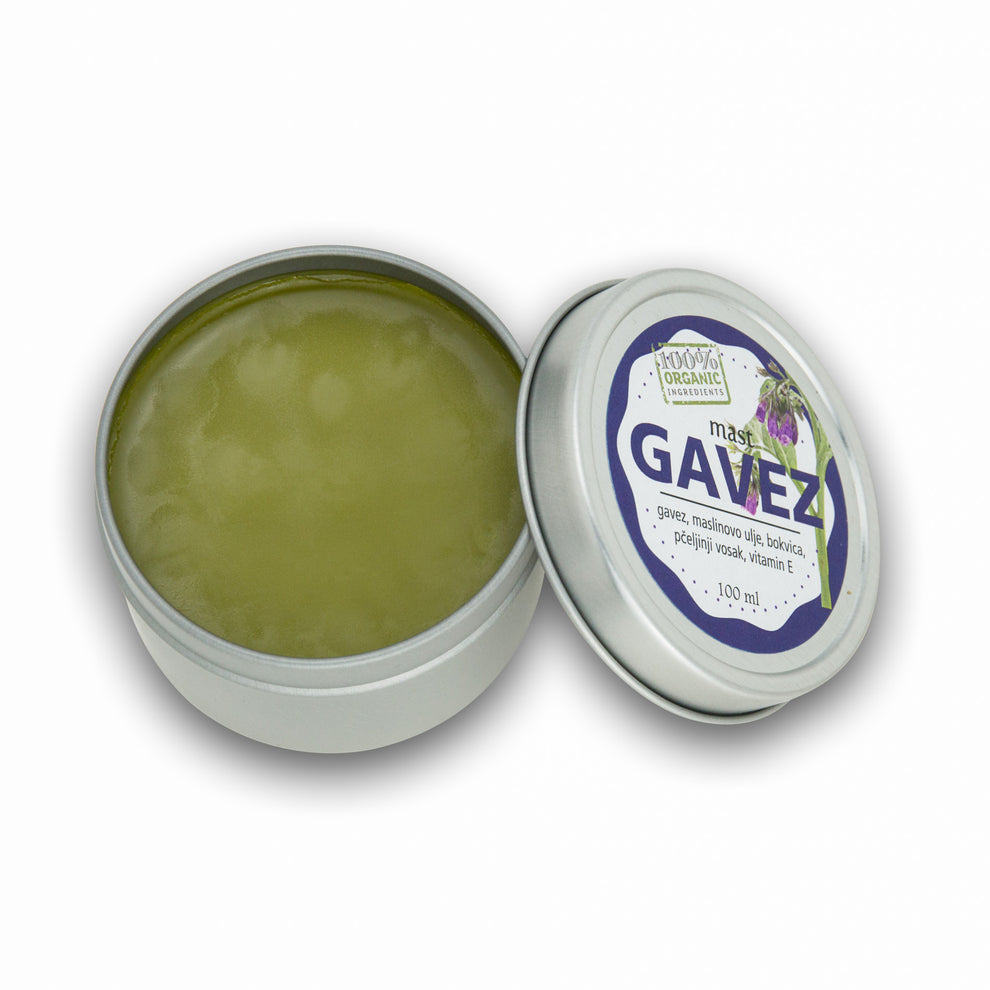 OrganHerb Organic Comfrey Salve (Gavez) 4 oz - A Natural, Unscented Ba ...