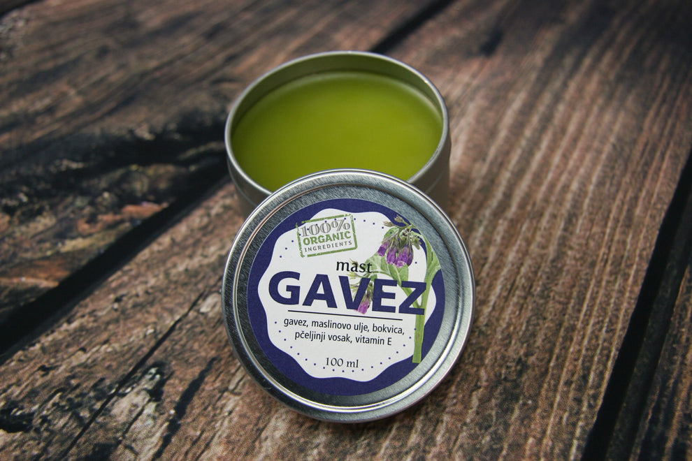 OrganHerb Organic Comfrey Salve (Gavez) 4 oz - A Natural, Unscented Ba ...