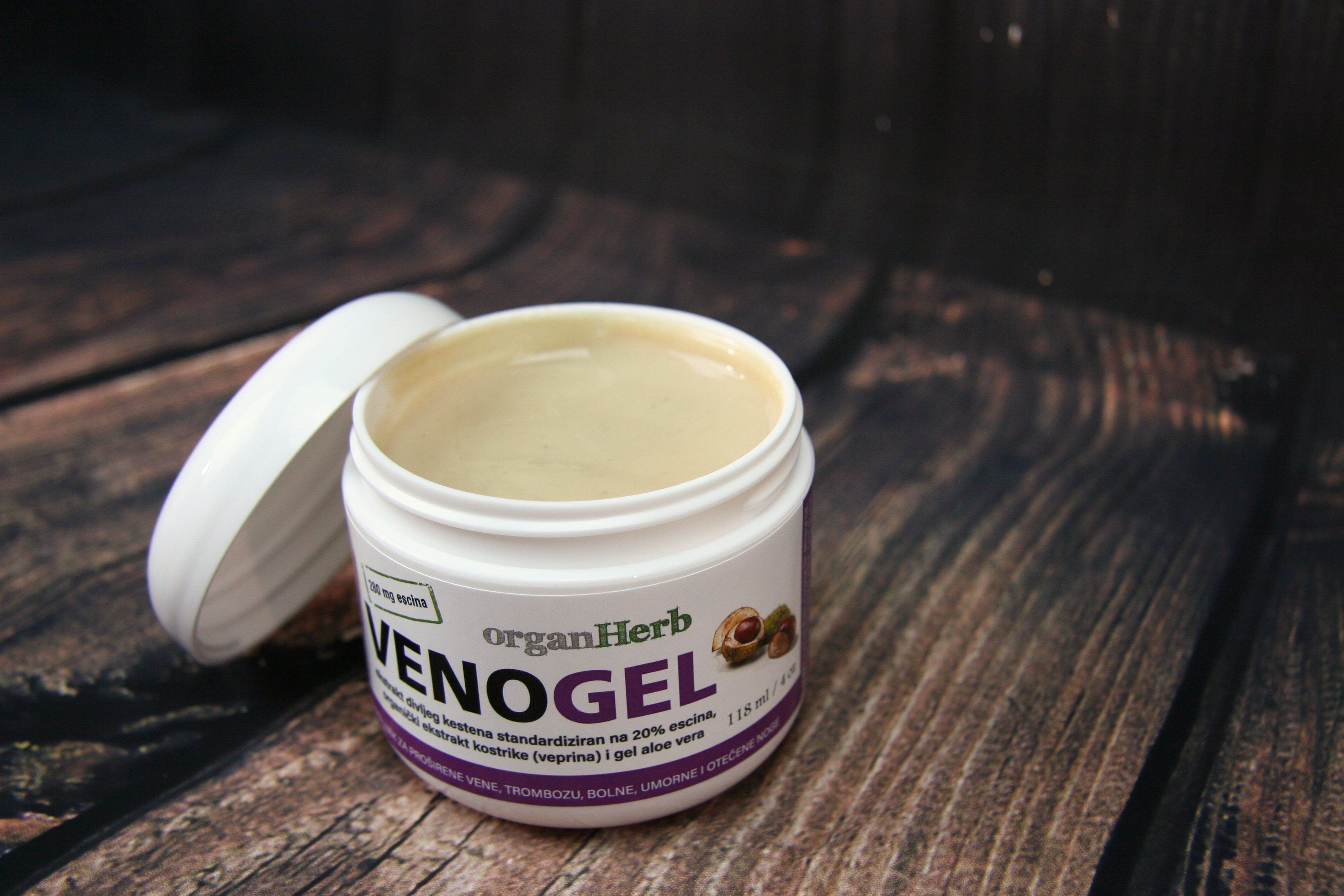 OrganHerb VenoGel 4 oz - Horse Chestnut Gel for Vein Health and Circul